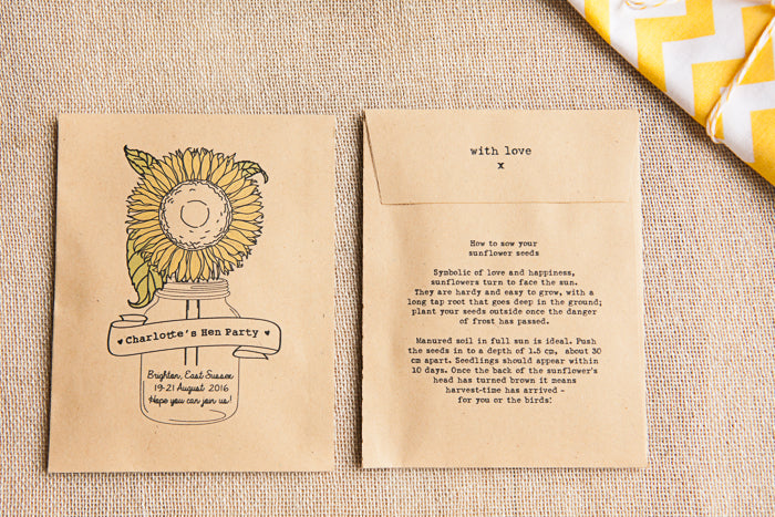 Vintage Seed Packet Sunflower Seed Pack Sunflower 'Giant Single'